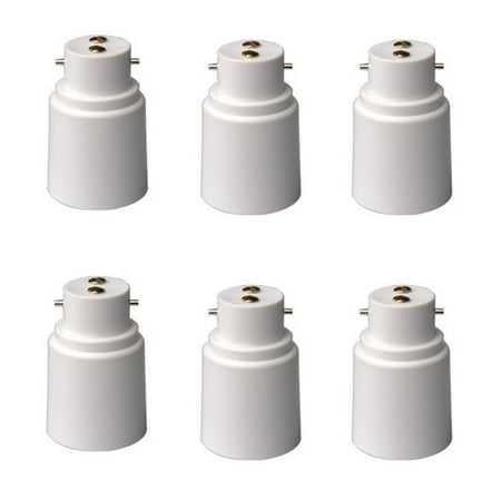 XZNGL B22 to E27 Bulb Adapters 6 Pack Lamp Holder Converter Base Bulb ...