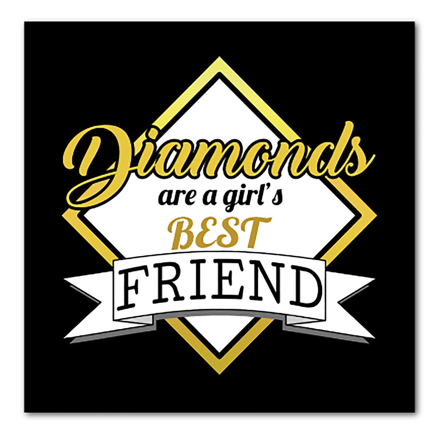 DistinctInk Custom Bumper Sticker - 10" x 10" Decorative Decal - Black ...