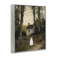Little Ghost in Cottage Forest Gray Framed Giclee Art, design by ...