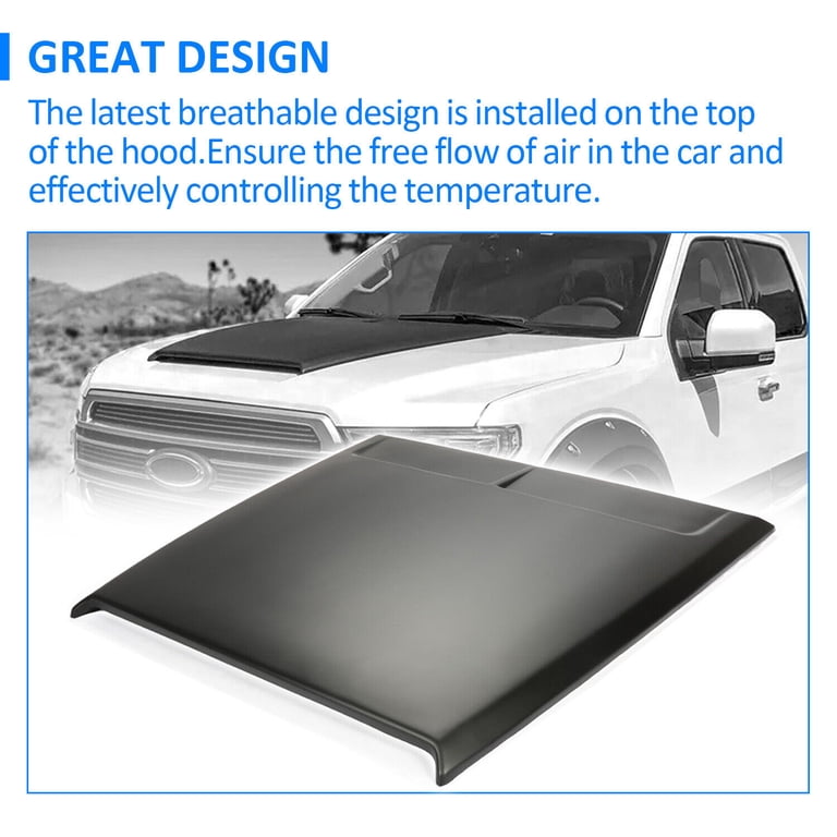 Red F150 Hood Scoops