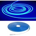 Blue Neon LED Strip Lights, 16.4ft 12V DC 600 SMD2835 LEDs Waterproof ...
