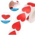 500pcs Red Heart Stickers 1 Inch Self-Adhesive Stickers Coding Label ...