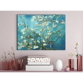 Wieco Art Flowers Paintings Canvas Wall Art Decorations Large Almond ...