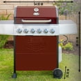 Expert Grill 6 Burner Propane Gas Grill in Red - Walmart.com