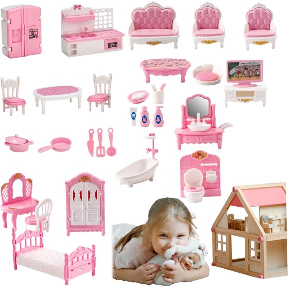 WORGEOUS 2 Pcs Doll House Mini Fun Water Dispenser Play Miniature Food ...