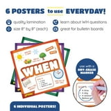 Walmart WH Questions Laminated Educational Posters for Preschool ...