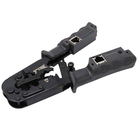 Ratcheting Modular Data Cable Crimper, Non Burrs Crimp Cable Test Tool ...