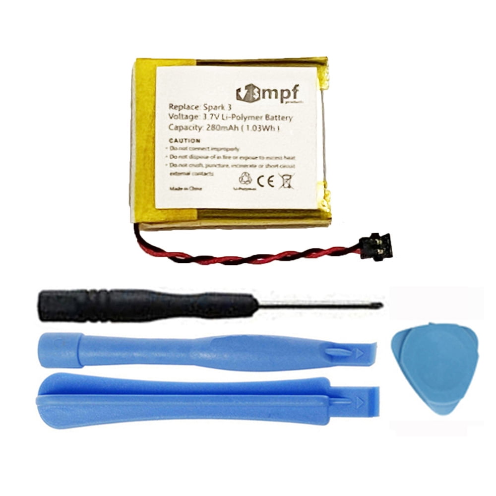 280mAh PP332727 Battery Replacement for TomTom Spark 3 GPS Fitness ...