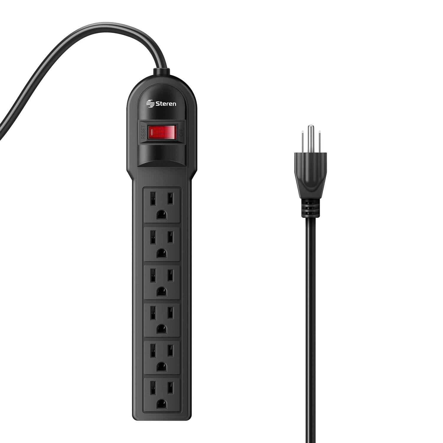 Multicontacto de 6 salidas verticales Steren 905-108 | Bodega Aurrera ...