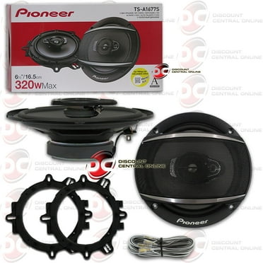 Pioneer TS-A1677S A-Series 6.5" 3-Way Coaxial 320 Watts Peak Power Car Audio Speakers - Walmart.com
