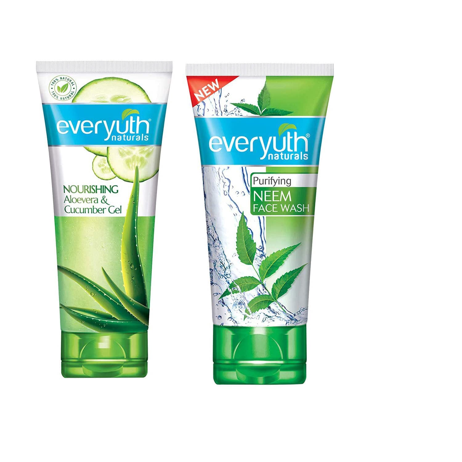 Everyuth Naturals A Combo Of Nourishing Aloe Vera & Cucumber Gel, 100g ...