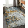 Luxee Designs Montana 3x8 Runner Area Rug, Durable Low - Pile Abstract ...
