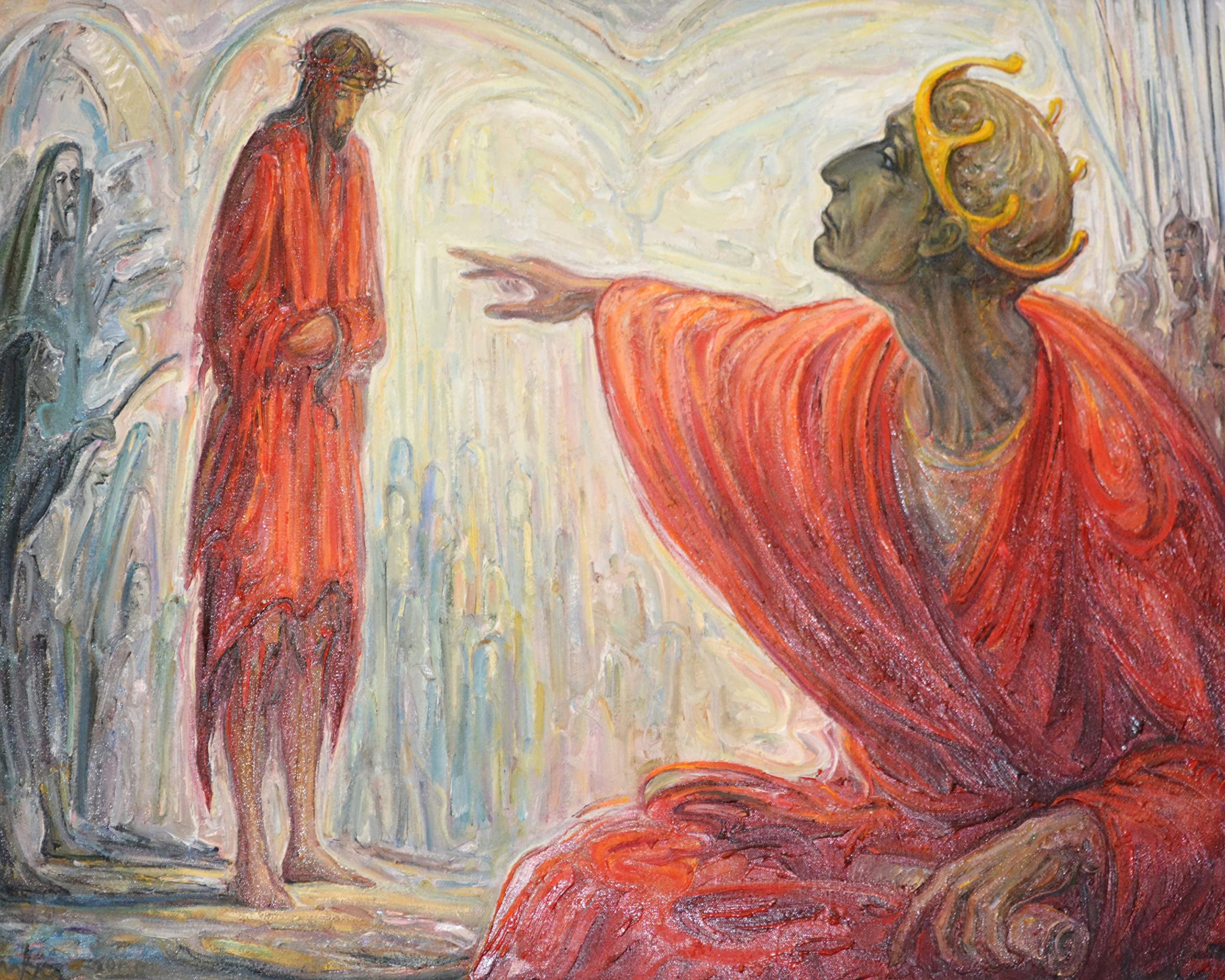 Catholic print picture - JESUS CONDEMNED SH - 8" x 10" ready to be ...