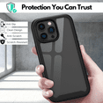 CBUS Heavy-Duty Phone Case with Built-in Screen Protector for iPhone 14 Pro Max (Black ...