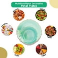 Exquisite Tinted Plates 40-Piece Party Set - Mint Gold Rim, 7.5" and 10 ...