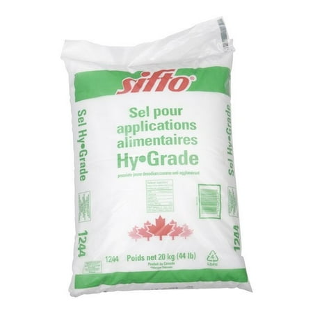 Sifto Hygrade Fine Salt, #1244 | 20KG/Unit, 1 Unit/Case - Walmart.ca