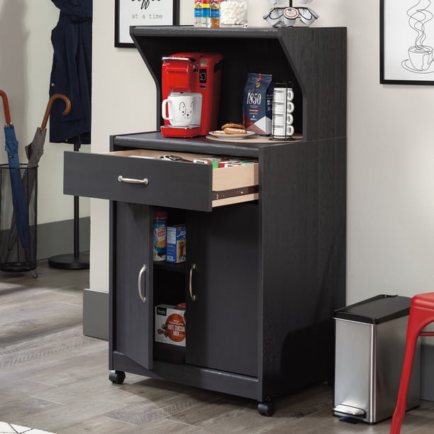 Red Microwave Cart