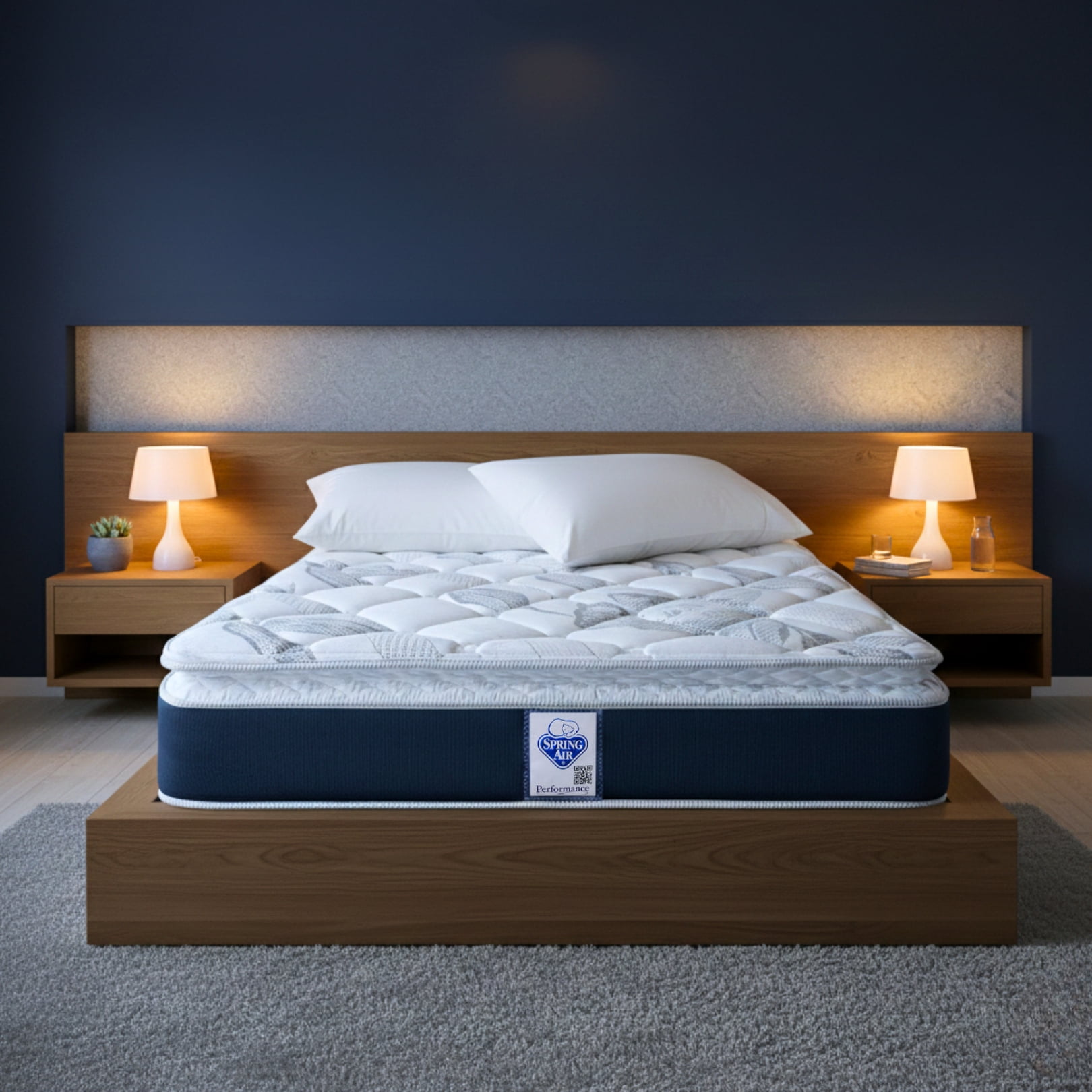 Paquete Colchón individual + Almohadas Peach Feel Spring Air Smith Sp ...