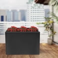 ToppiJoy Black Rectangular Planter with Removable Insert Shelf 30*12 ...