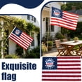 250 Anniversary USA Flag 31.4x59 Inch Double Side Patriotic Stars and ...