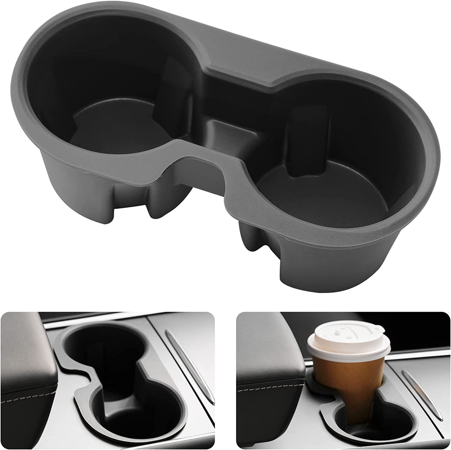 Fymlhomi Tesla Cup Holder, Model 3/Y Center Console Cup Insert, ONLY ...