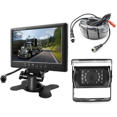 Ffycin Backup Camera System Kit, 7" Rear View Monitor Dashboard Display ...