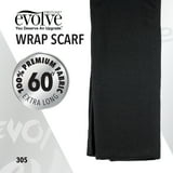 Evolve Wrap Scarf, Black, 1 Count - Walmart.com