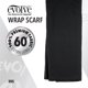 Evolve Wrap Scarf, Black, 1 Count - Walmart.com