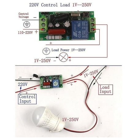 220v 10a Remote Switch Module 433mhz/315mhz 110v Switch Remote Control ...