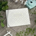 Global Printed Products Wedding Guest Book 9"x7" (White with Gold Foil ...