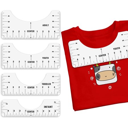 4 Pack T Shirt Ruler Guide, Alignment Tool for Making Fashion Sewing ...