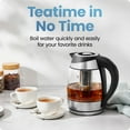 Chefman 1.8L Electric Kettle, Temp Control, Removable Tea Infuser - Stainless Steel - Walmart.com