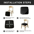 Genina Seat Covers for Dining Room Chair Seat Slipcovers Kitchen Chair ...