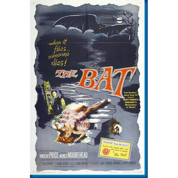 Bat Movie Poster Entertainment decor Art Poster 24x36 Unframed, Age ...