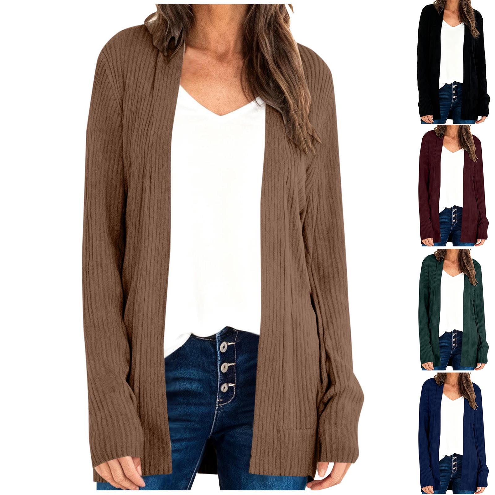 Click here for Yuyuzo Womens Cardigan Sweaters Open Front Long Sl... prices