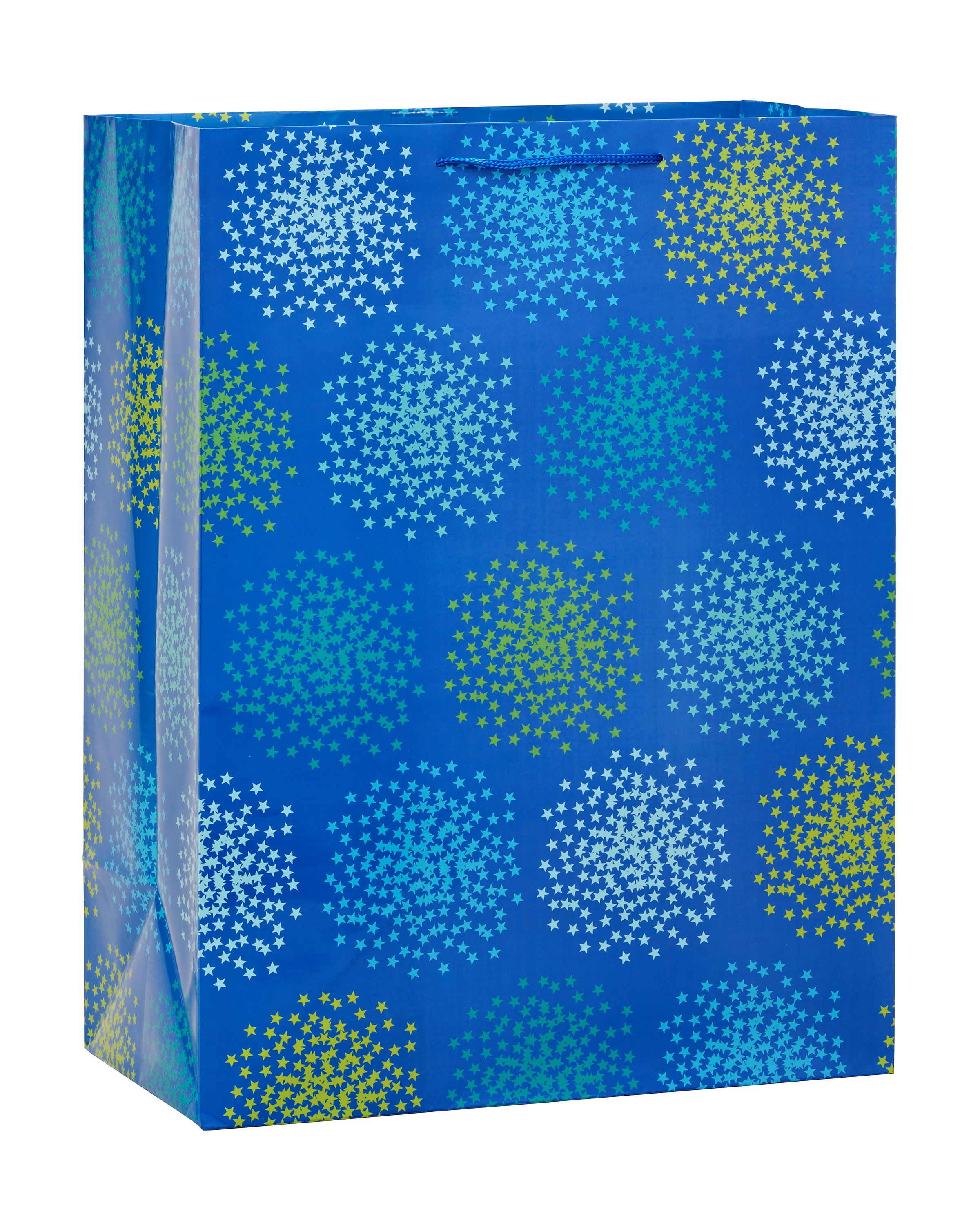 American Greetings Jumbo Blue Star Clusters Gift Bag - Walmart.com