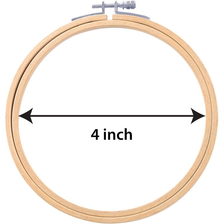 Wooden Embroidery Hoops FEBSNOW 12 Pieces 4 Inch Embroidery Hoops ...