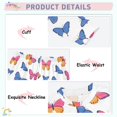 Blue Pink Butterfly Cotton Pajamas 2 Piece Set Sleepwear Soft and ...