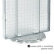 Azar Displays 700500-CLR Clear Revolving 16"W x 20.25"H Pegboard ...