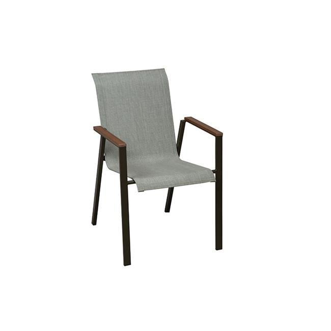 Living Accents 8048415 Luna Steel Frame Sling Chair - Galvanized Black ...