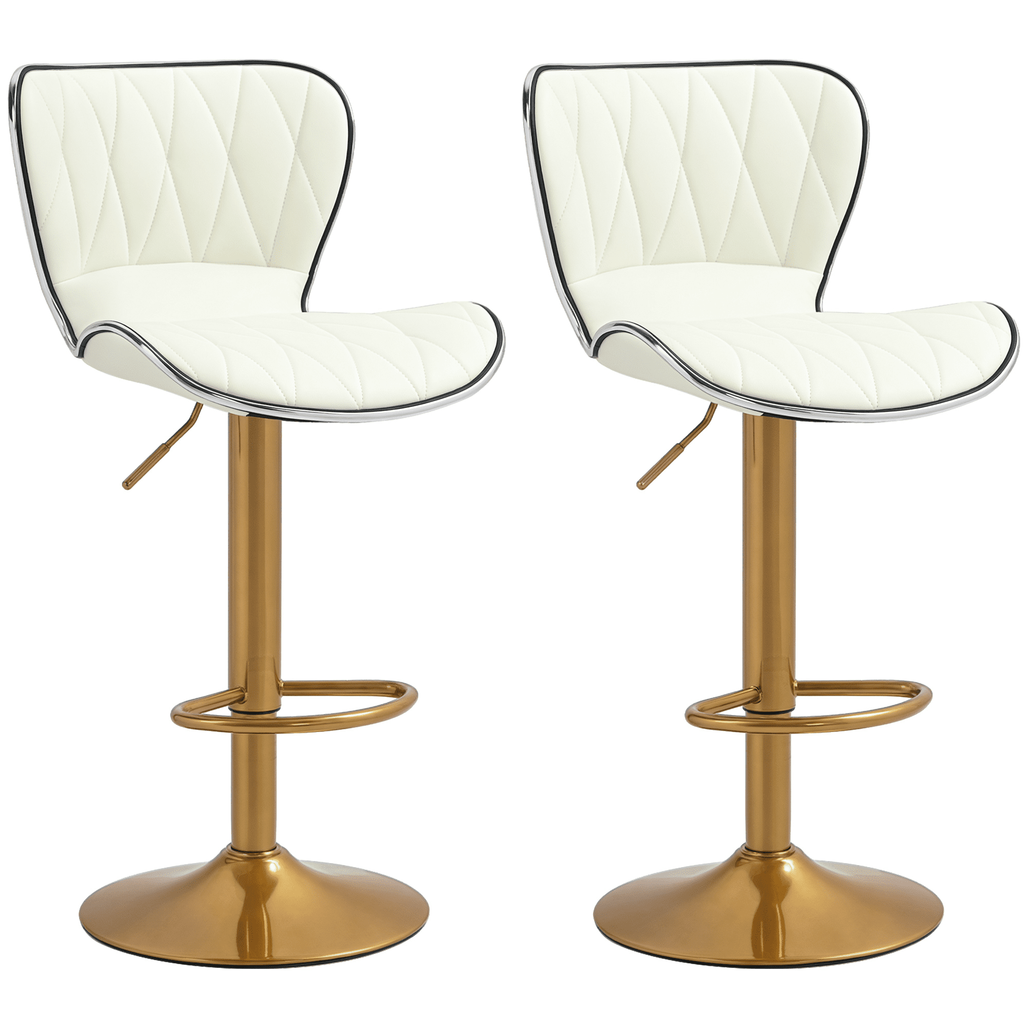 Click here for Homcom Height Adjustable Bar Stools Set Of 2  Swiv... prices