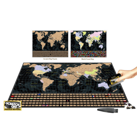 4D World Map Scratch Puzzle 1000pc | Walmart Canada