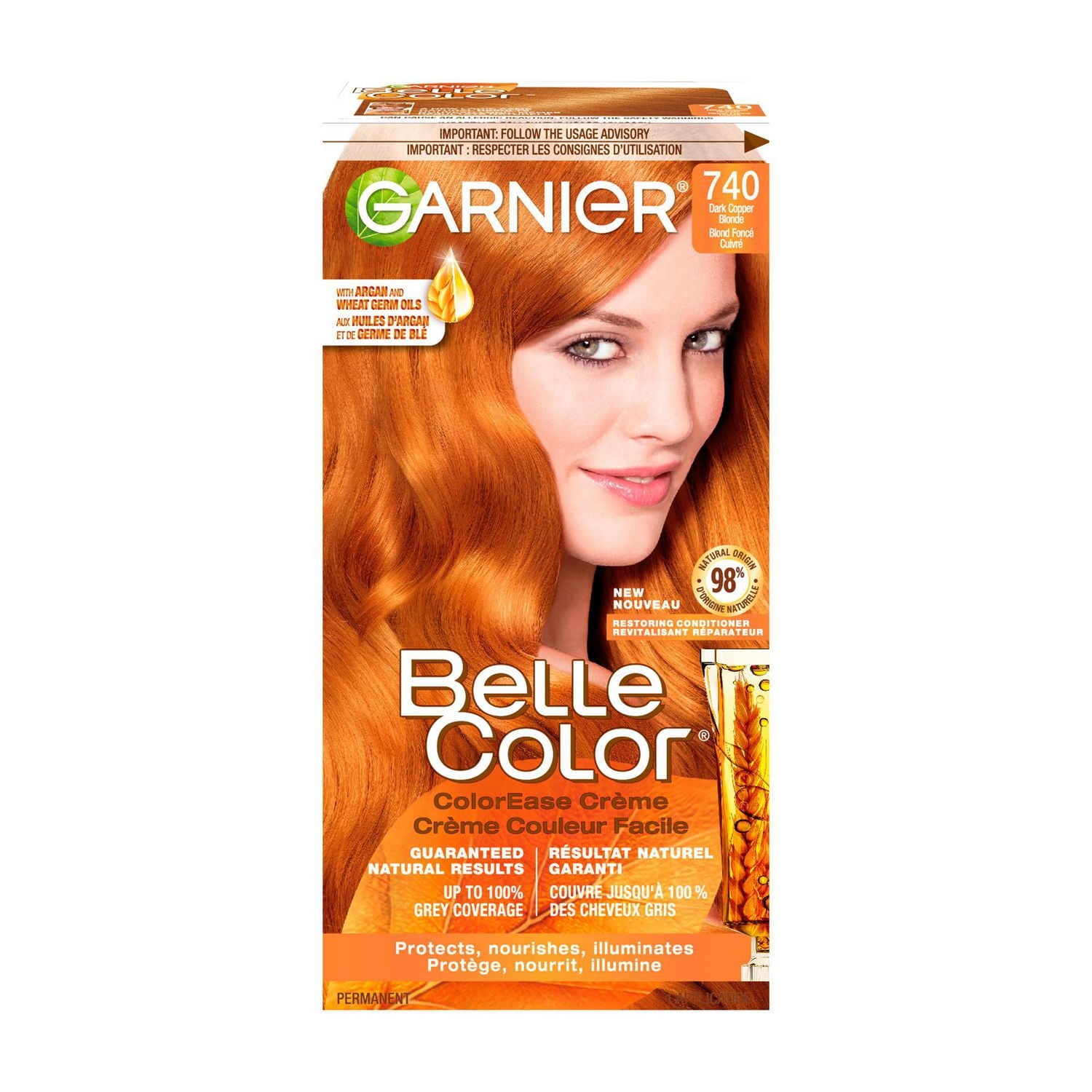 Garnier Belle Color Permanent Hair Dye, Natural results, up to 100% ...