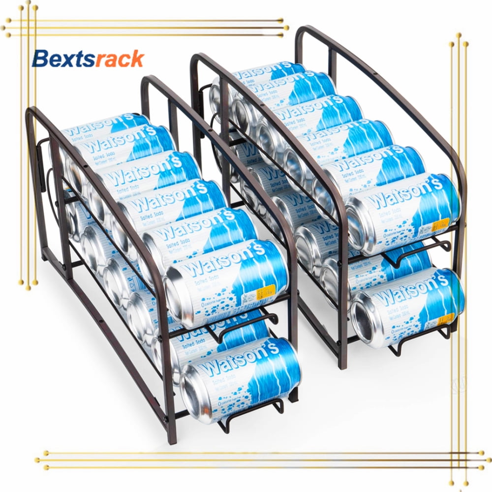 Bextsrack 2 PCs Soup Can Organizer For Pantry Stackable Drink Dispenser ...