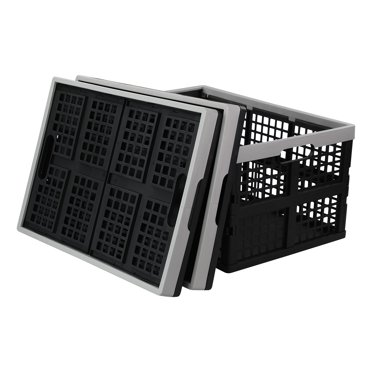 Spec101 Plastic Stackable Storage Bins - 4pc Tan Pantry Closet ...