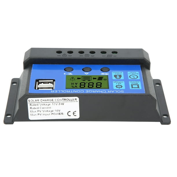 Solar Charge Controller,Solar Panel Controller LCD Dual USB Output ...