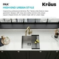 KRAUS Pax Zero-Radius 18 -inch 18 Gauge Undermount Single Bowl ...