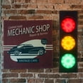 PANLAVIE Traffic Light Wall Lamp, 18.5'' Vintage Signal Light, Remote ...