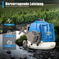 2200W 63CC 2 Stroke Post Hole Digger 3HP Gas Powered Earth Auger Borer ...