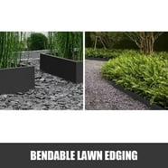 GroundSmart SmartLoc Scallop Landscape Edging, 4' Red Rubber Garden ...